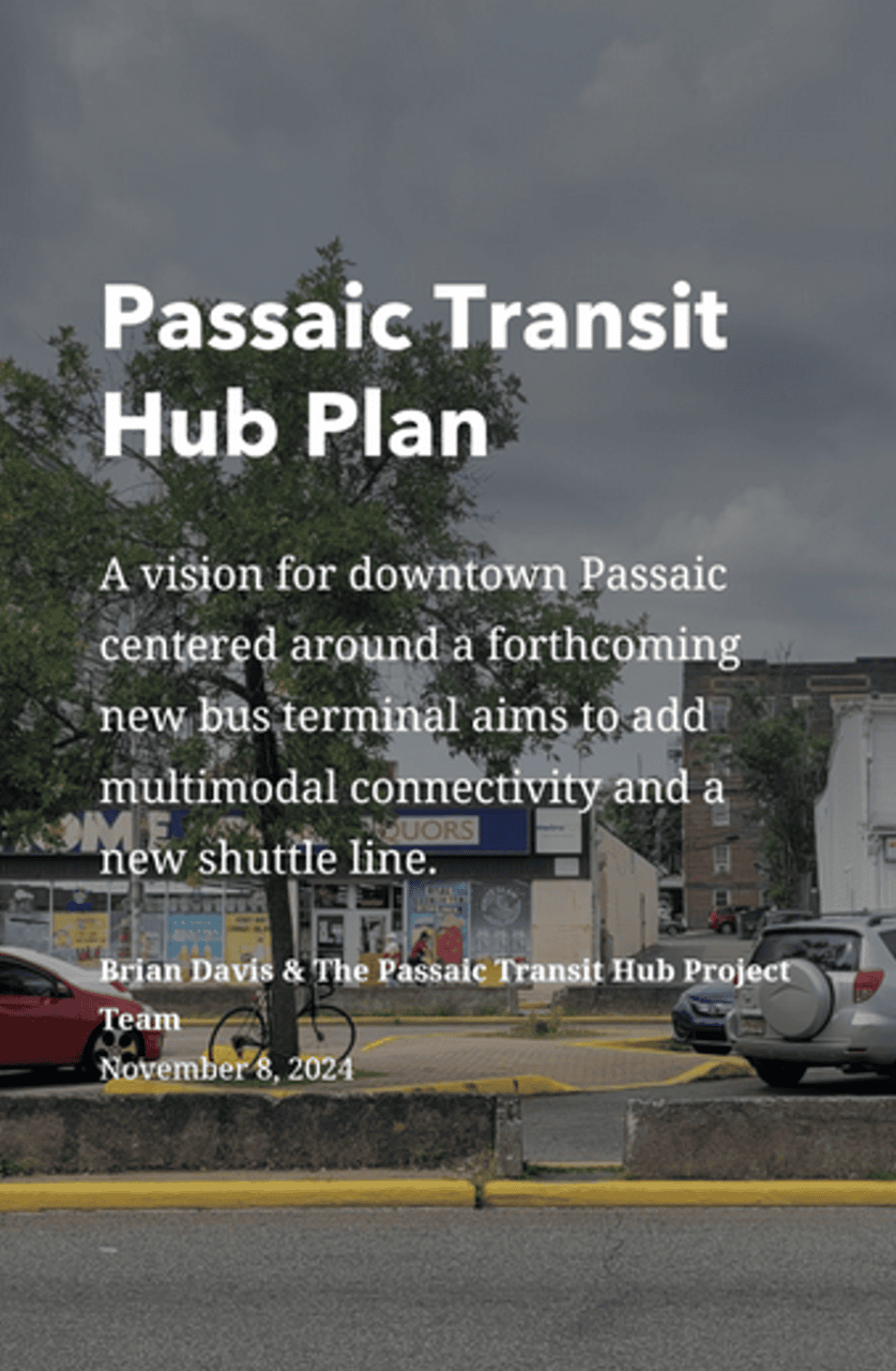City of Passaic Transit Hub - American Planning Association New Jersey ...